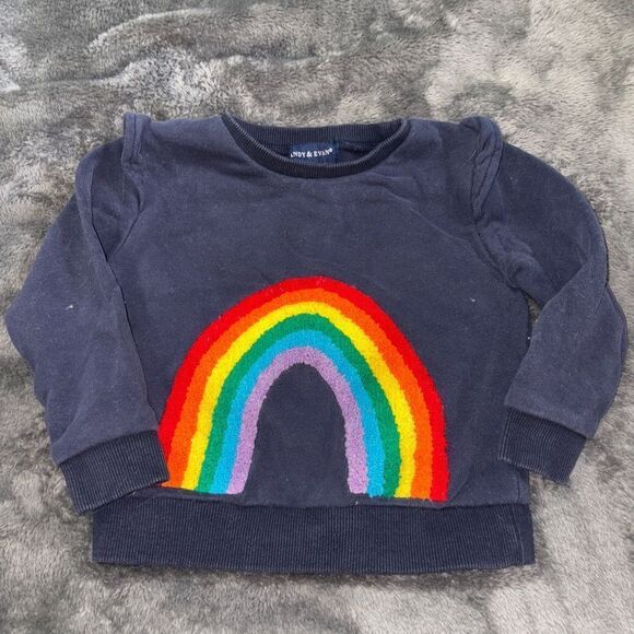 Andy & Evan | Shirts & Tops | 2t Andy Andevan Rainbow Sweatshirt | Poshmark